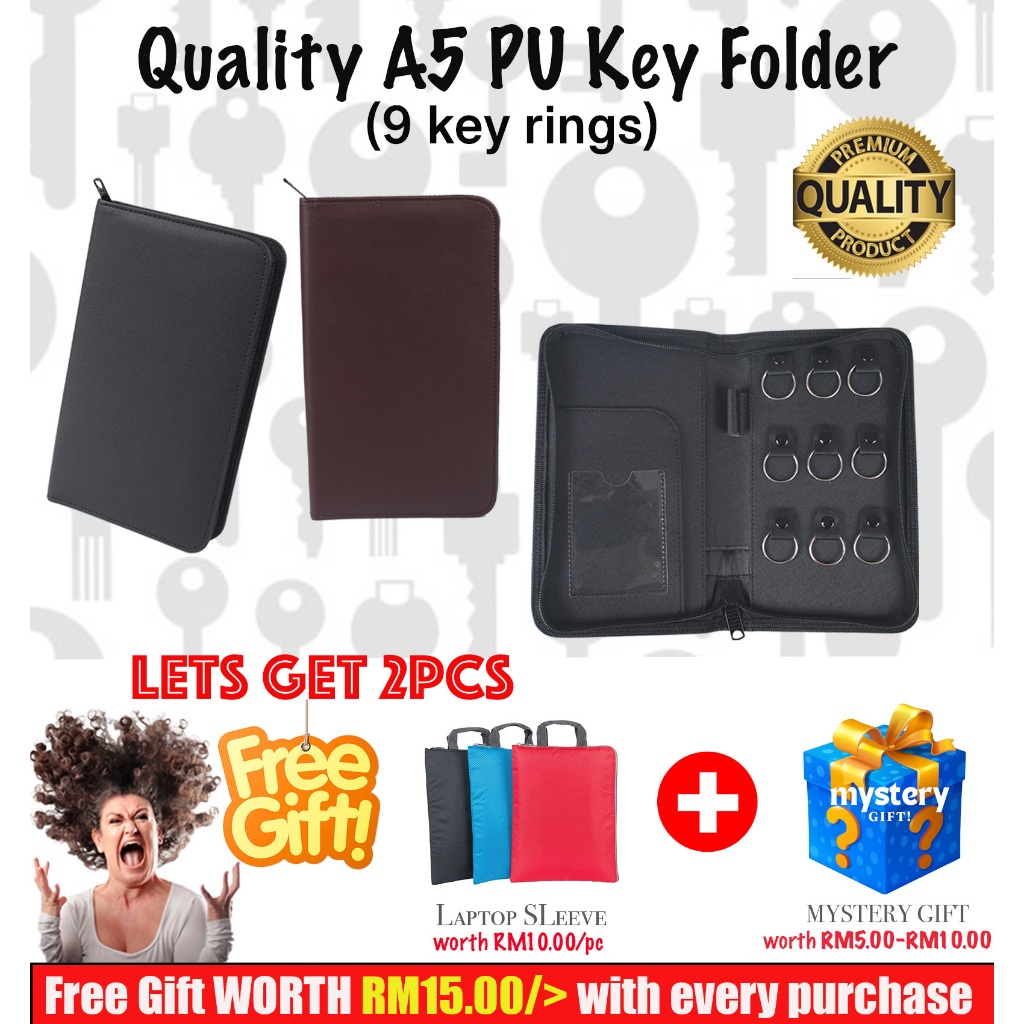 Promotion-Quality A5 PU Leather Key Folder/New House Key Storage ...