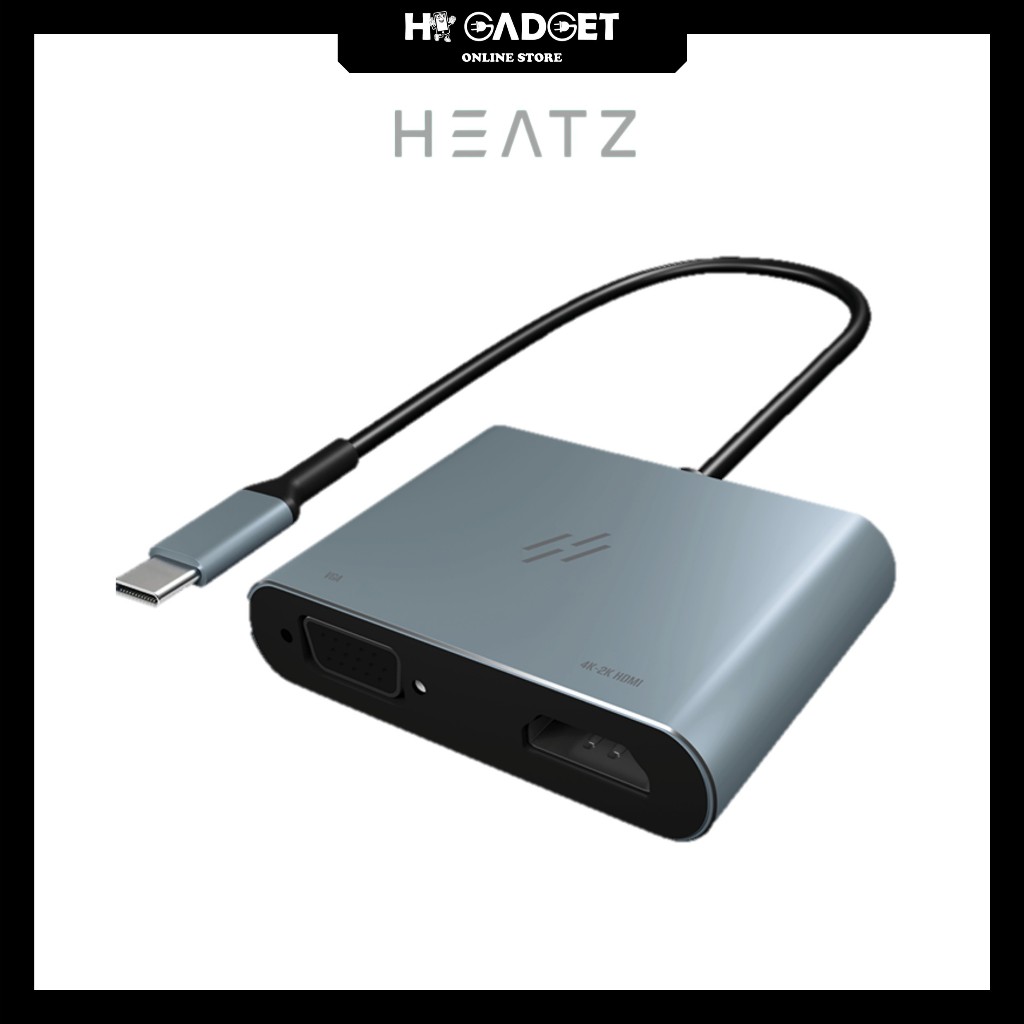 HEATZ ZT54 4K MULTI ADAPTER | TYPE-C TO 4K HDMI & VGA | Shopee Singapore