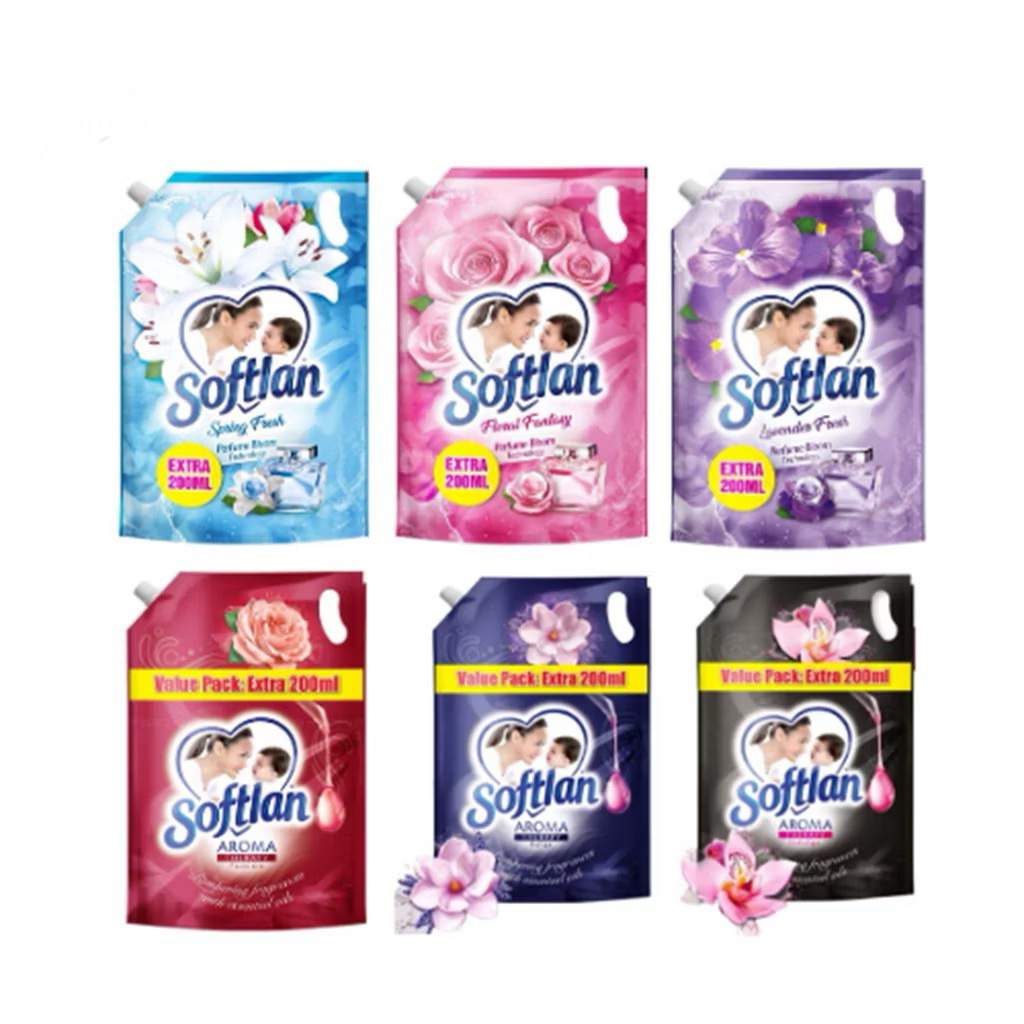 SOFTLAN FABRIC SOFTENER 1300ML/1500ML/1700ML REFILL | Shopee Singapore