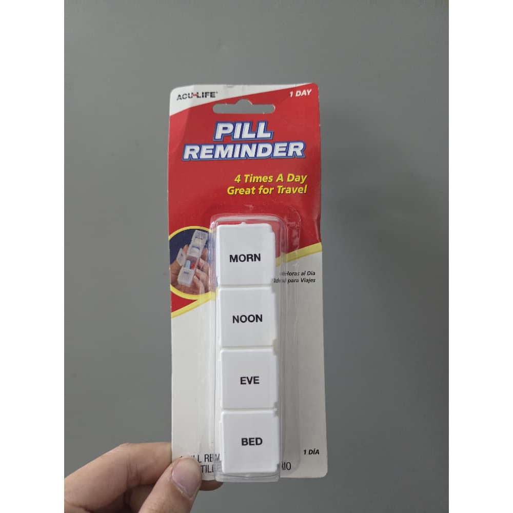 Acu-Life Pill Box Reminder (4 Times A Day) | Shopee Singapore