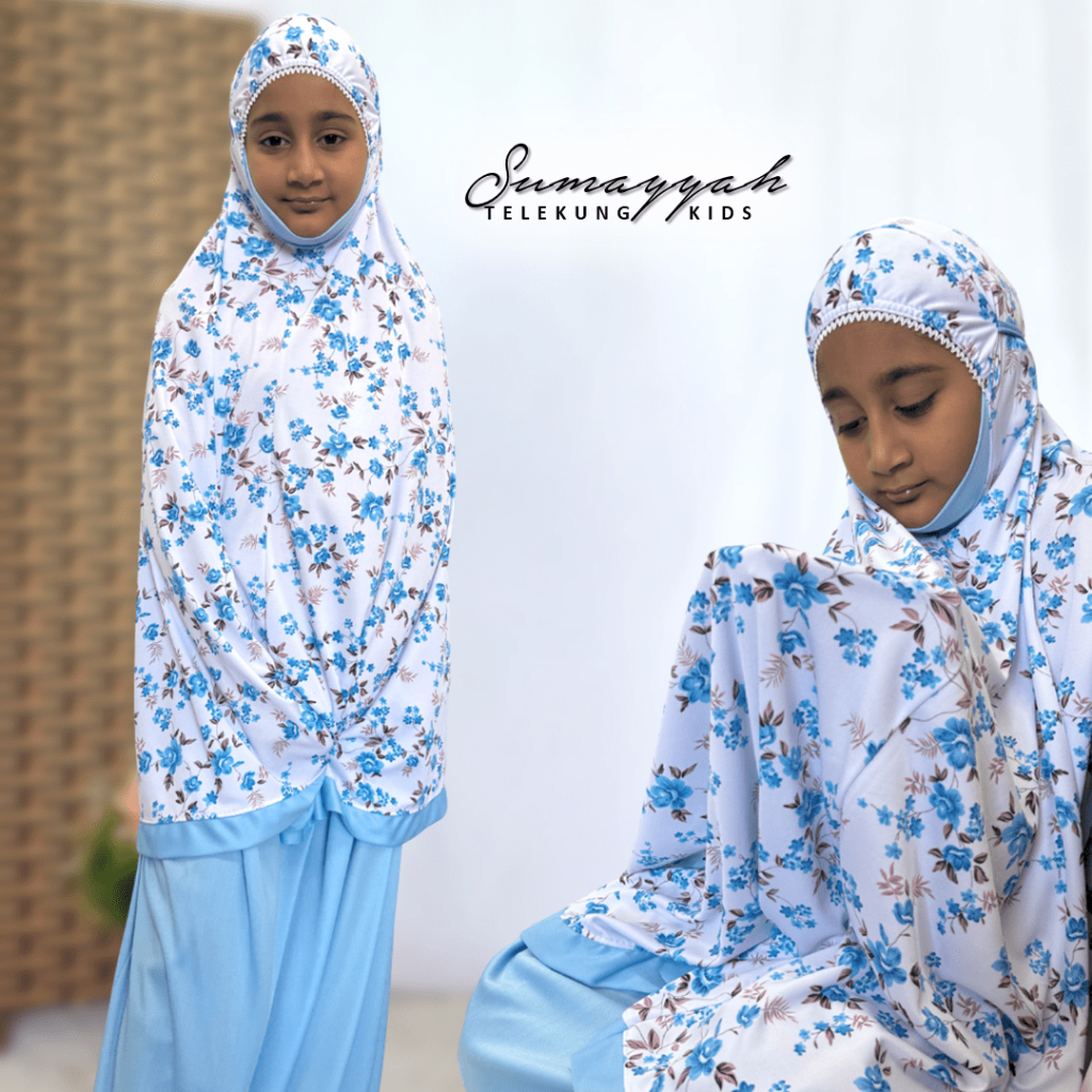 SUMAYYAH KIDS PREMIUM VISCOSE FLOWER TELEKUNG (5-10 YEARS) | Shopee ...