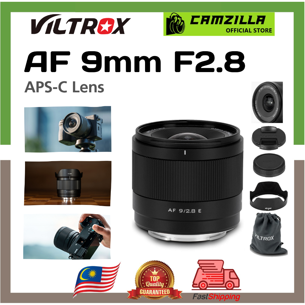 VILTROX 9mm F2.8 E-Mount APS-C Lens for Sony, Auto Focus Ultra-Wide ...