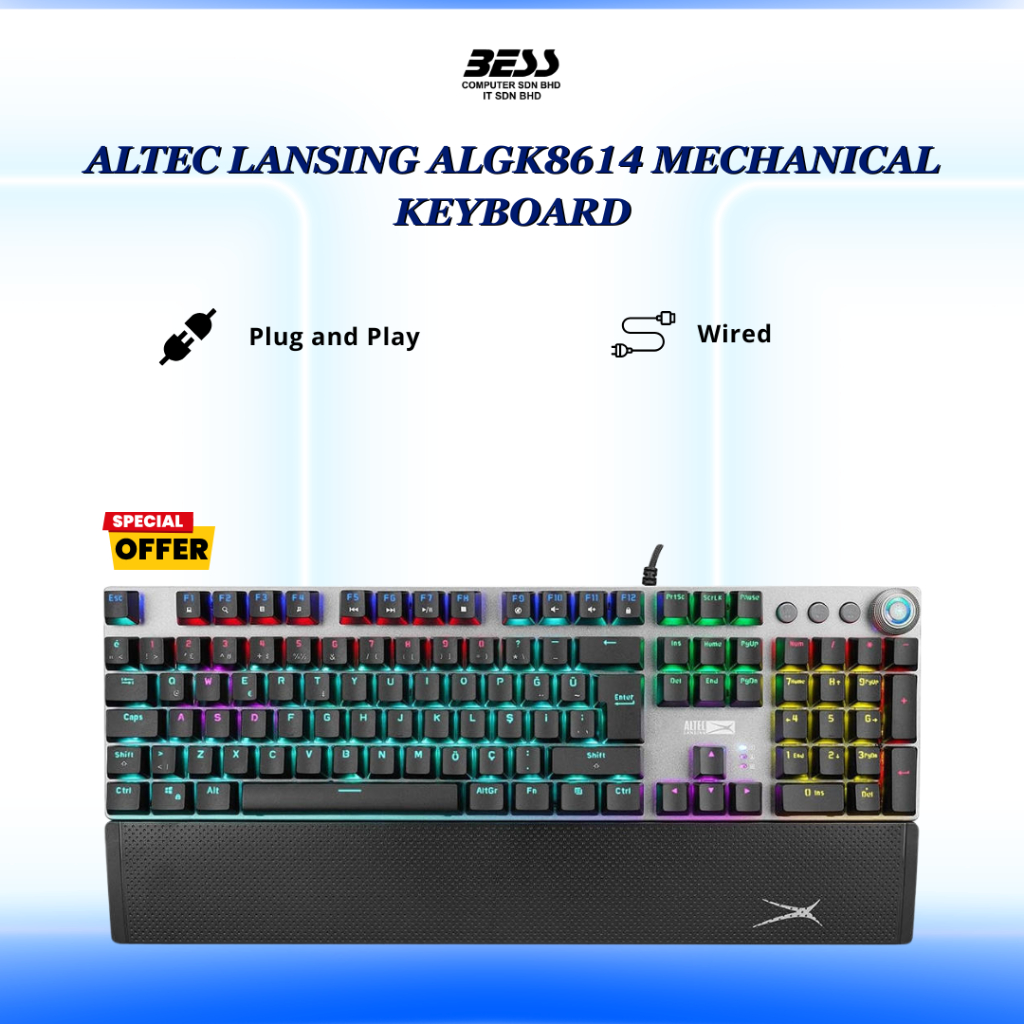 ALTEC LANSING ALGK8614 MECHANICAL KEYBOARD | Shopee Singapore