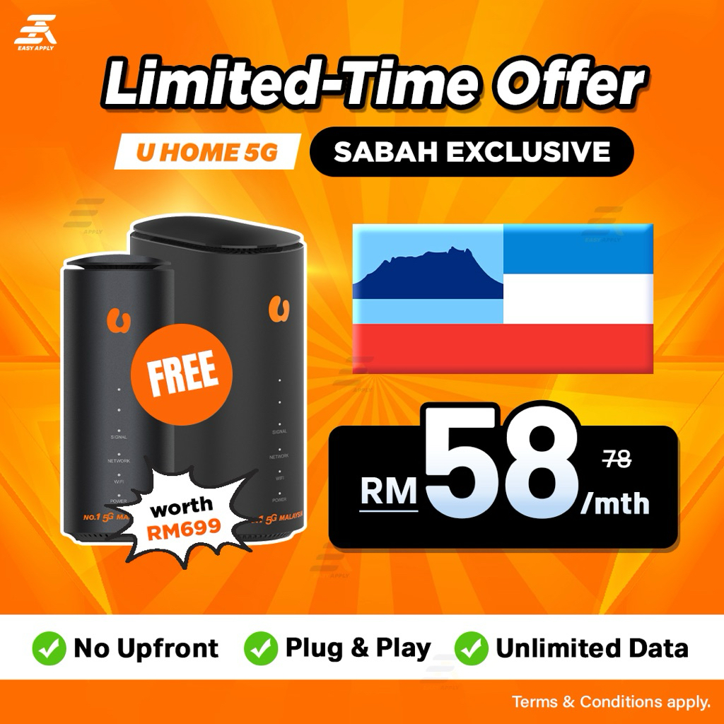 Uhome 5G Borneo For Sabah Sarawak Area Only Umobile Wifi Router Full ...