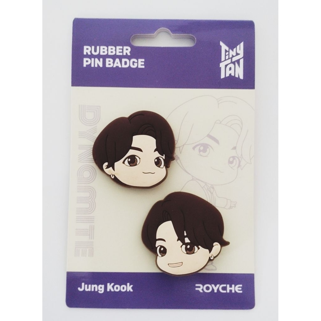 NOV25 初登场!!️BTS/TINYTAN : RUBBER PIN BADGE [ JUNG KOOK ]-( % official ...