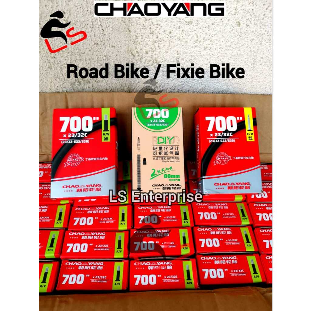 CHAOYANG 700 Bicycle Butyl Inner Tube 700x23/25/28/32 Fixie Road Bike ...