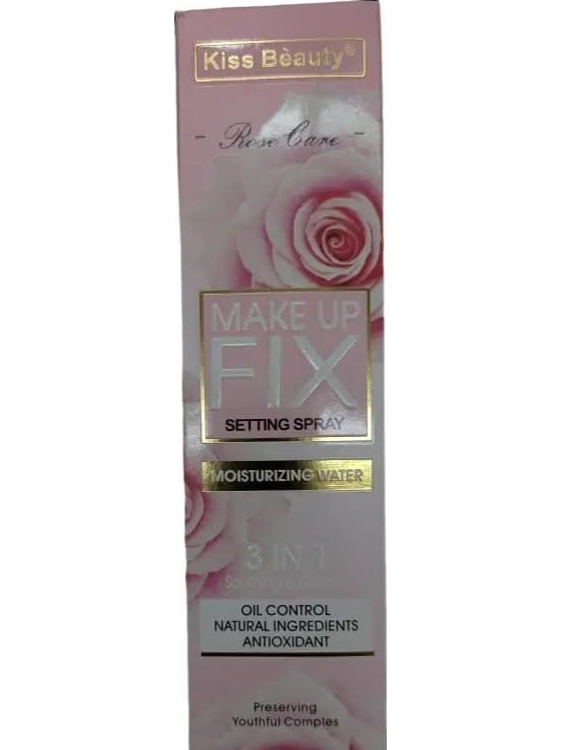 Kiss Beauty Rose Care Make Up Fix Setting Spray – 3 in 1 Long Lasting Hydrating & Oil Control ...