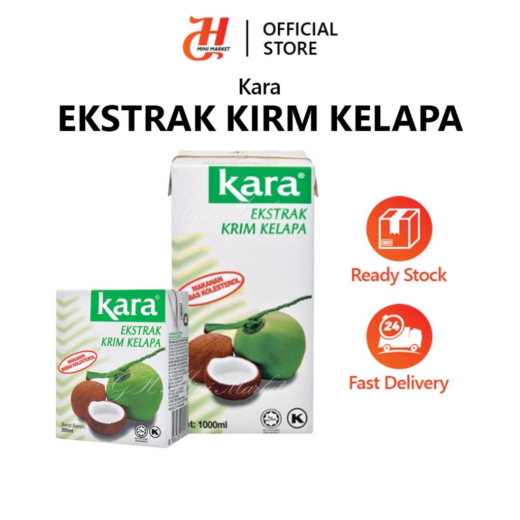 KARA Ekstrak Krim Kelapa UHT[200ML/1L] Santan Kelapa/ Santan KARA ...