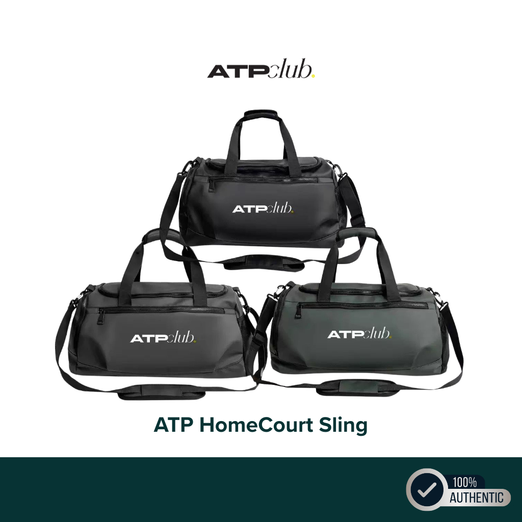 ATP Home Court Sling Bag (Black / Grey / Green) | Shopee Singapore