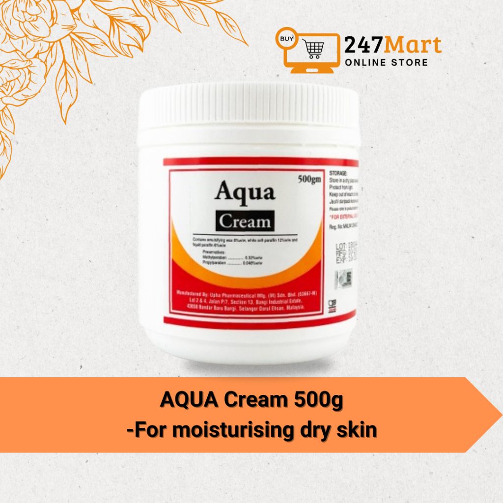 AQUA Cream 500g (aqueous cream for moisturising dry skin) | Shopee ...