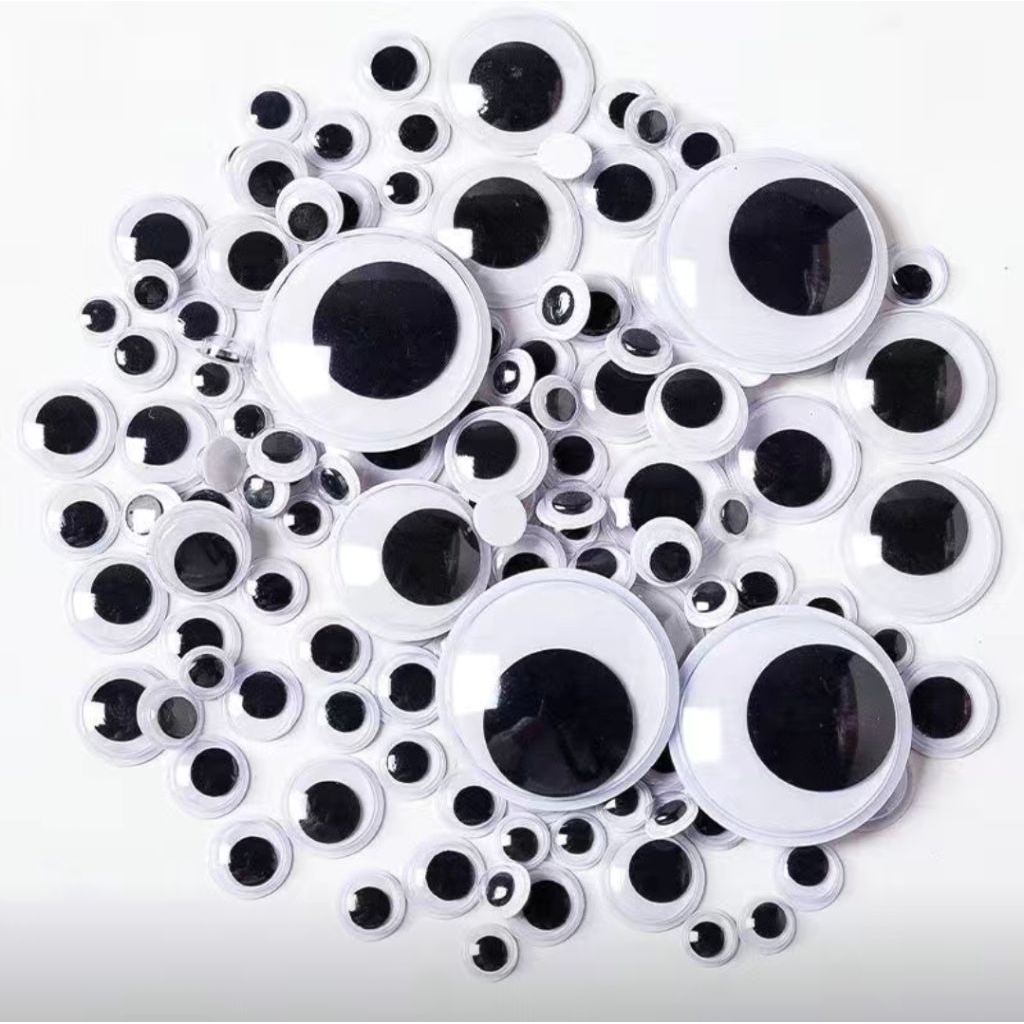 biji mata hiasan kraftangan seni diy eyes handcraft art self adhesive ...