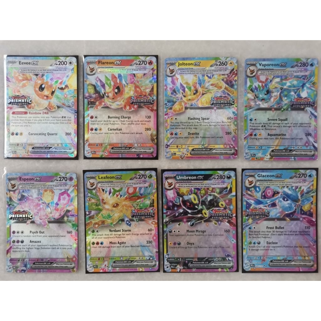 Prismatic Eeveelution Stamped (Eevee Flareon Jolteon Vaporeon Espeon ...