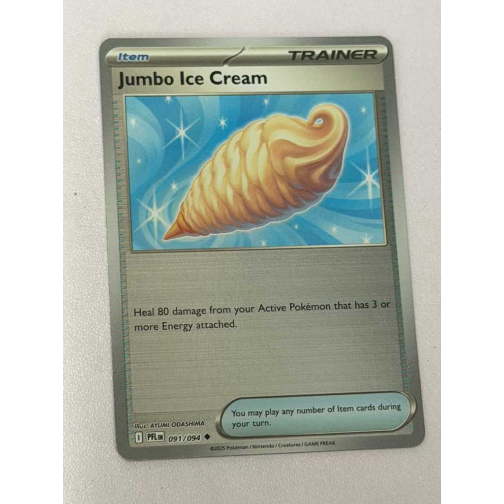 (English) Pokemon TCG Jumbo Ice Cream 091/094 Reverse Holo (ME02 ...