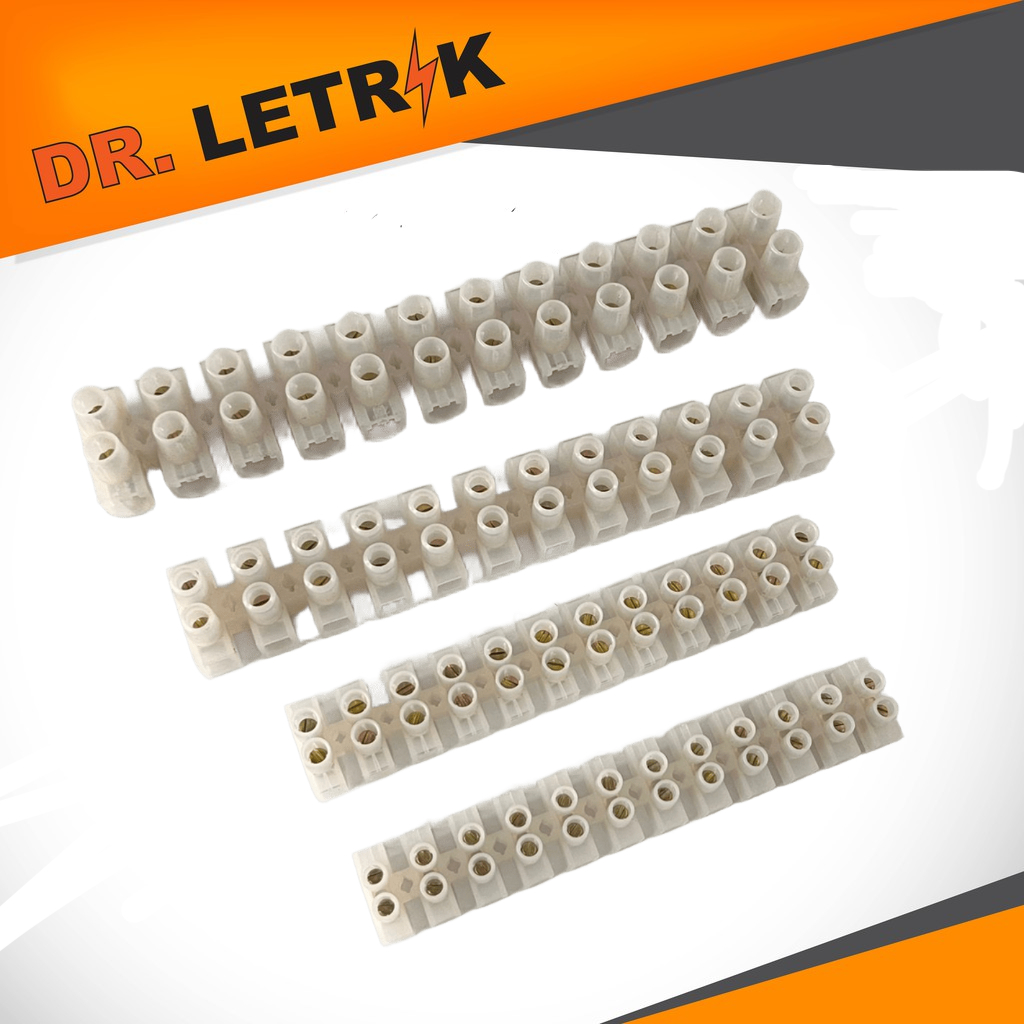 10A / 15A / 20A / 30A / 60A PVC Cable Connector Terminal Strip | Shopee ...