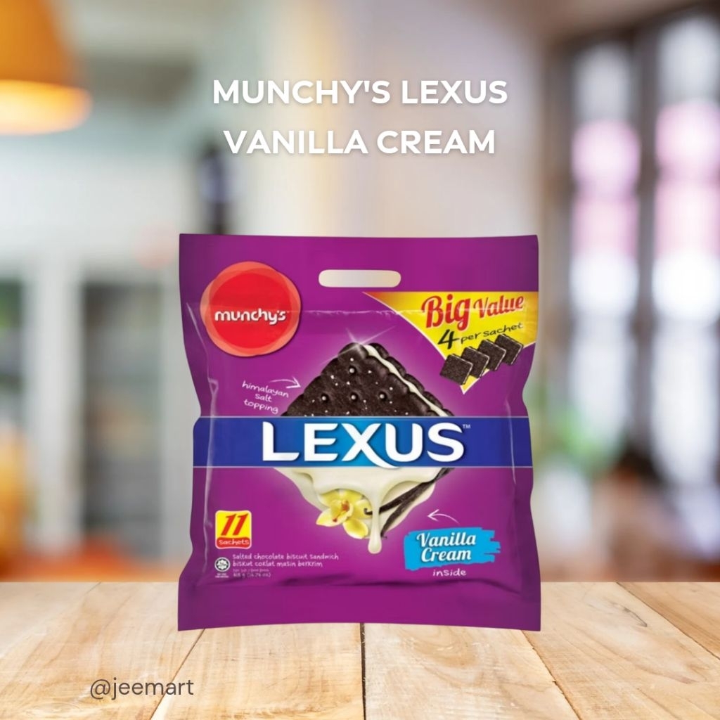 MUNCHY'S LEXUS BISCUIT VANILLA CREAM (11 SACHETS) | Shopee Singapore