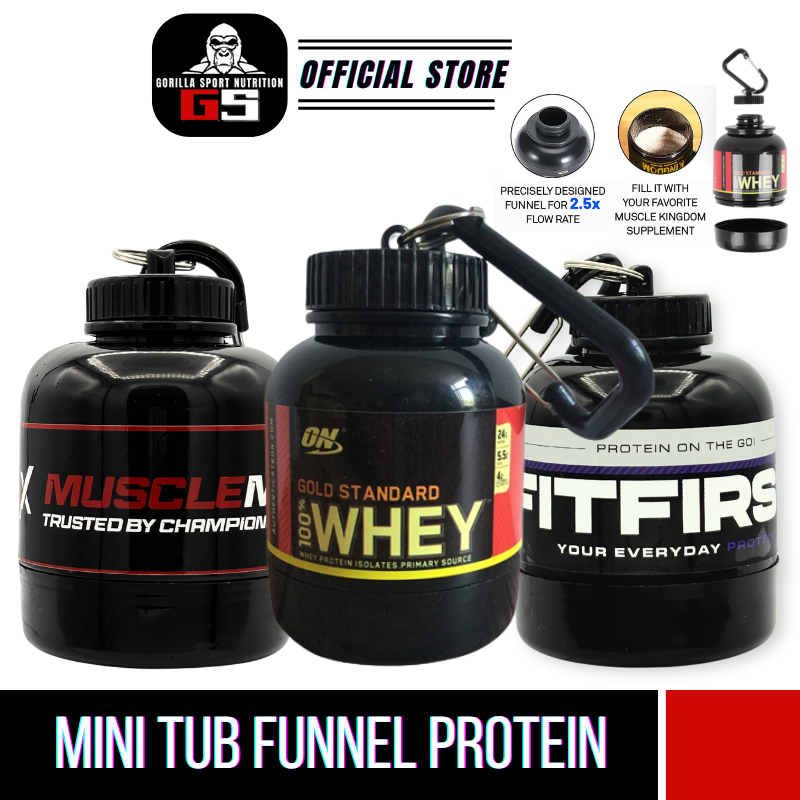 Mini Protein Bottle Keychain Protein Powder Holder Portable Sports ...