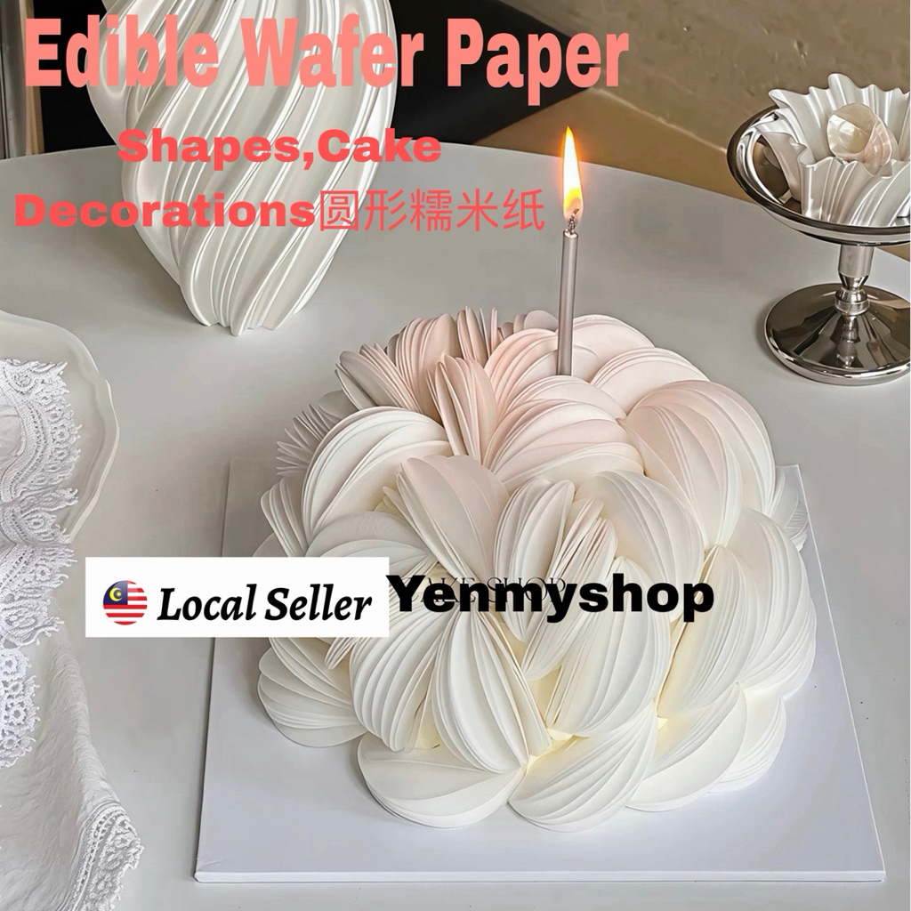 Edible Wafer Paper Strips, Wafer Paper Circles, Edible Wafer Paper Pre ...