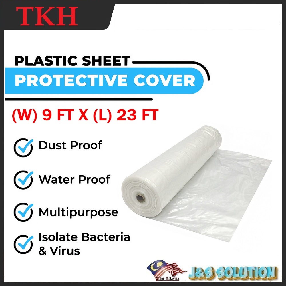 9 FT X 20 FT PE Sheet Multipurpose Plastic Sheet Covering Floor & Wall ...