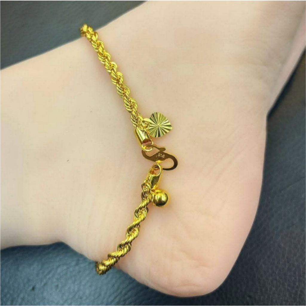 COP 916 EXACTLY KOREAN GOLD FOOT CHAIN (ANKLET) 916 anklet | Shopee ...