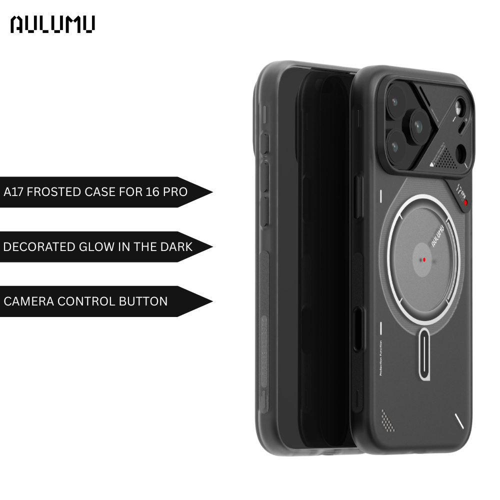 Aulumu A17 Frosted Case Compatible with 17 Pro / 17 Pro Max Glow in the ...