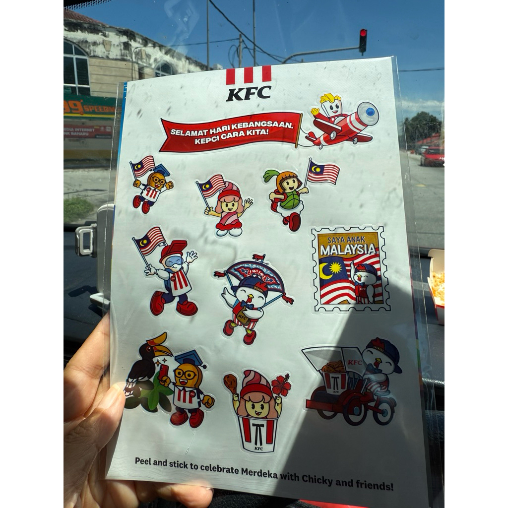 KFC Sticker Hari Kebangsaan Chicky Meals new 16 September 2025 chicky ...