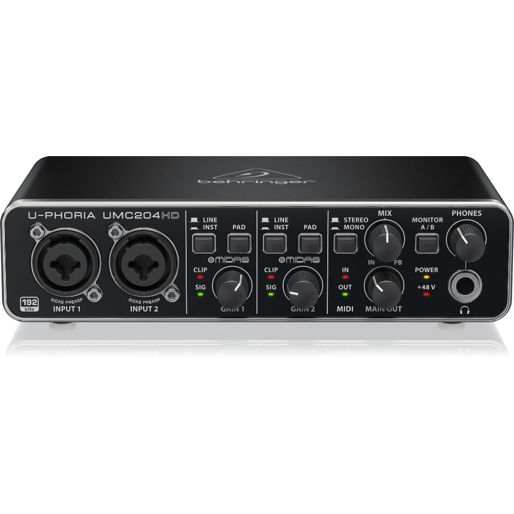 Behringer U-Phoria UMC204HD USB Audio Interface | Shopee Singapore