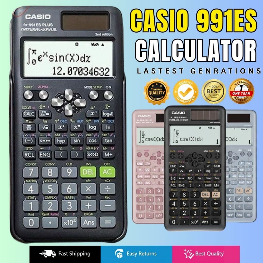Scientific Calculator latest generations FX-991ES Plus Casio functions ...