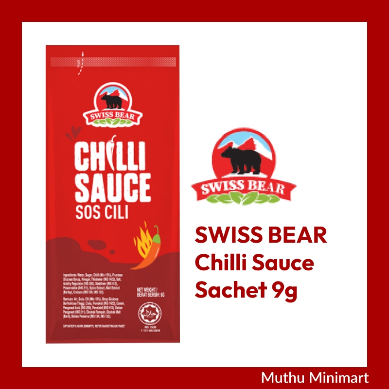 SWISS BEAR | Chilli Sauce Sachet Chili Sauce 9g | Shopee Singapore