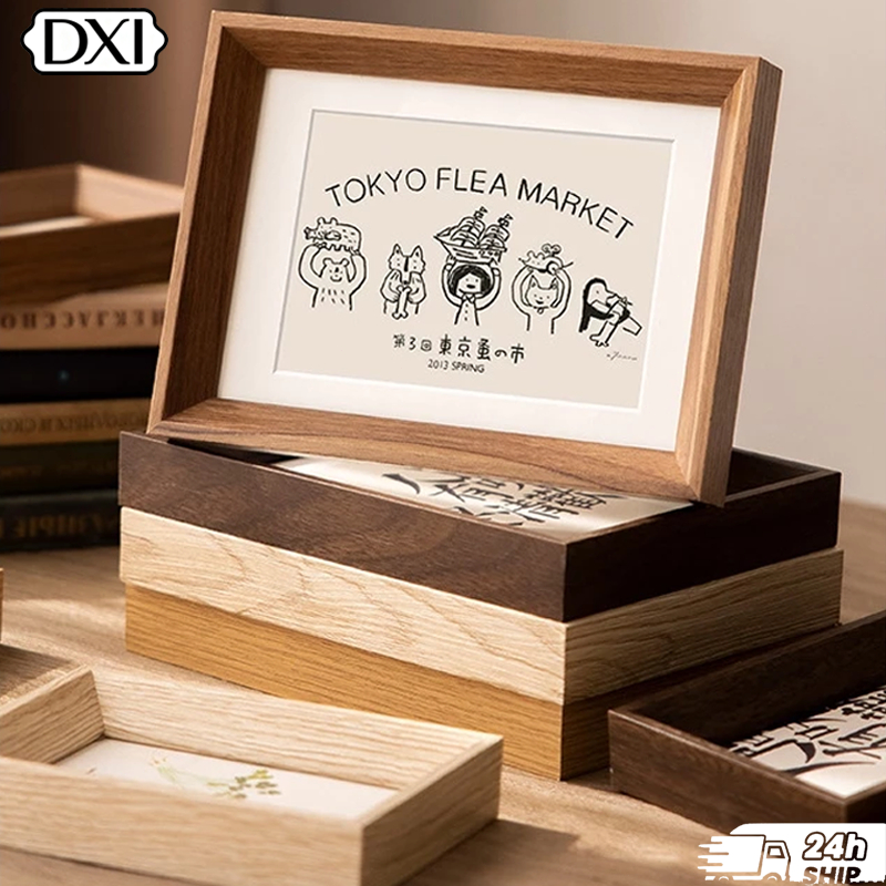 DX | New Wooden Bingkai Gambar Picture Frame Photo Certificate 4R 5R 6R ...