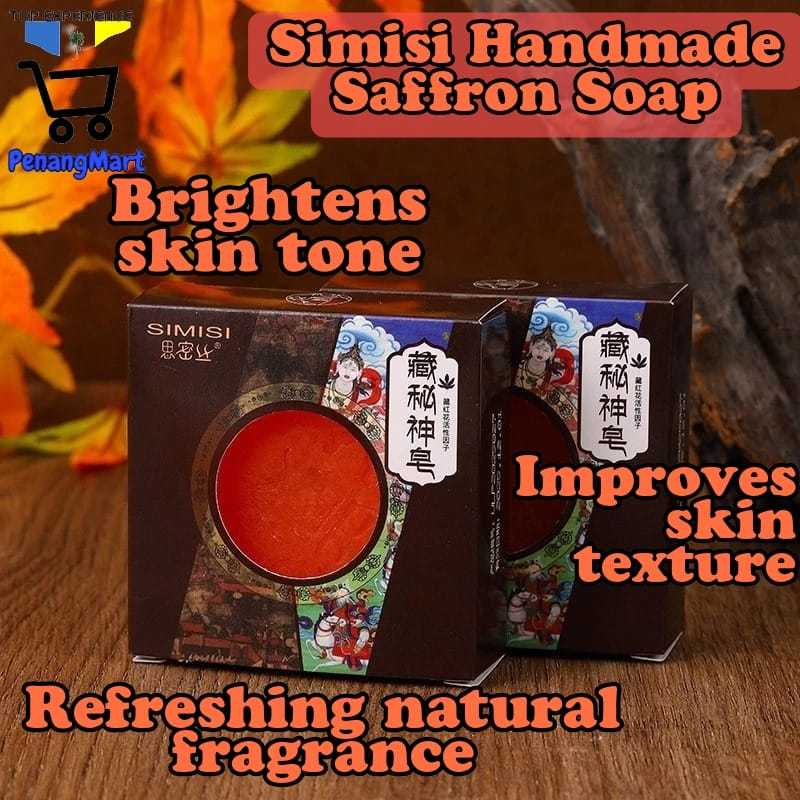 Handmade Saffron Soap 80G/Refreshing Natural Fragrance/Lightens Spots ...