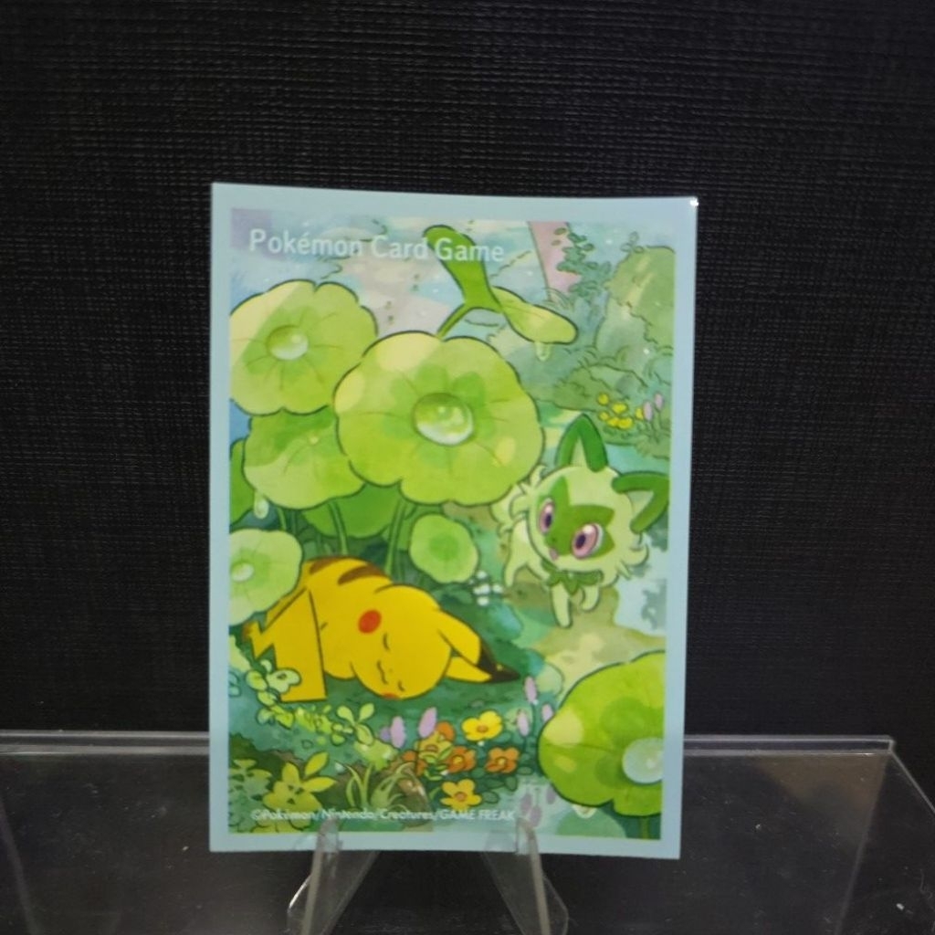 Pokémon Card Sleeve (Pikachu & Sprigatito) | Shopee Singapore