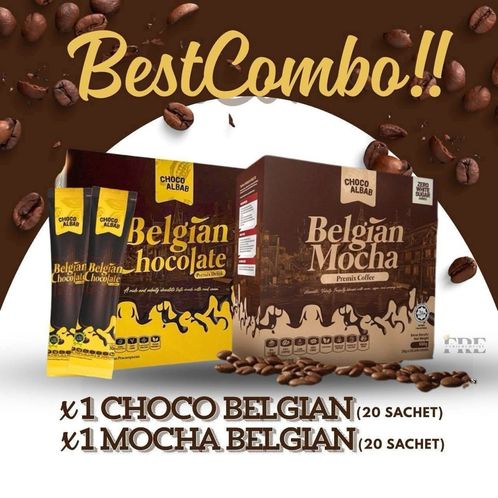 BEST COMBO OF CHOCOALBAB DRINK (belgian chocolate & belgian mocha ...