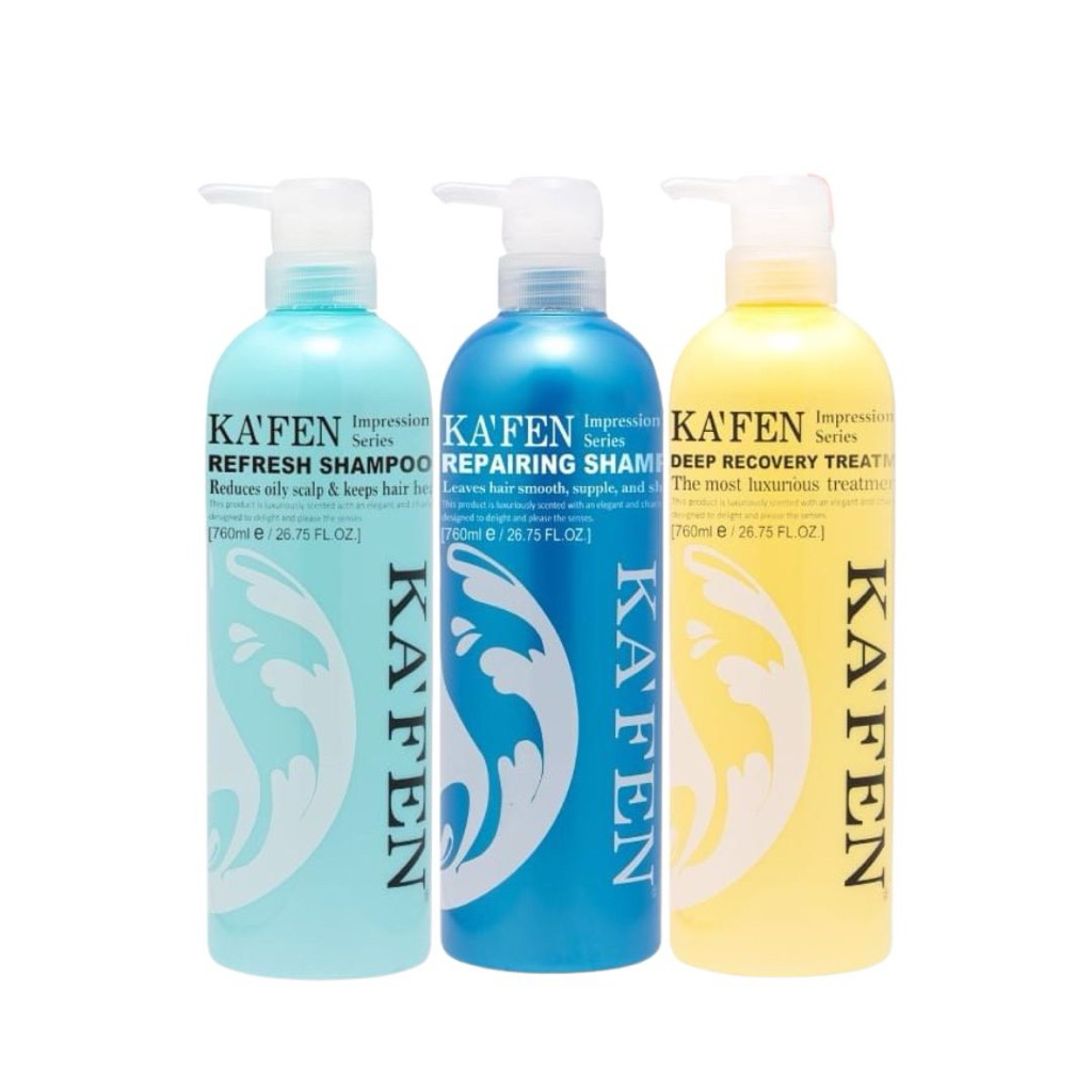 【台湾KAFEN】印象洗护系列 Impression Series Hair Shampoo/Treatment 760ml 深层修护 ...