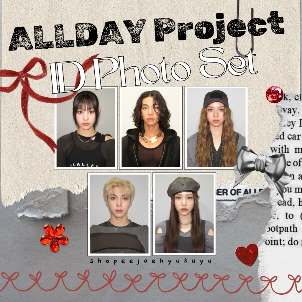[NEW] ALLDAY PROJECT ADP ID Photo Passport Set 5 Members ID Photo ...