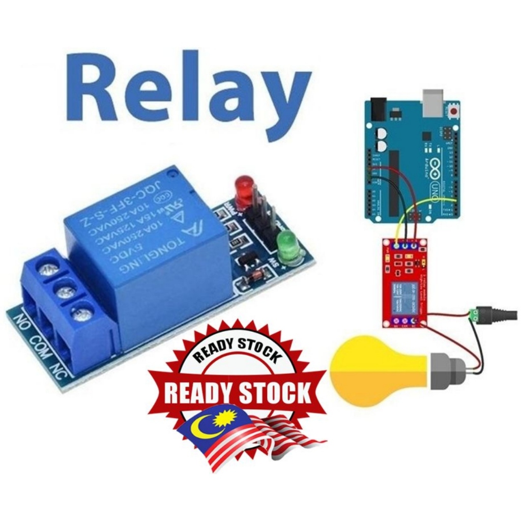 Relay Board 5V 1 Channel Module Blue for Arduino Raspberry Pi STM32 ...