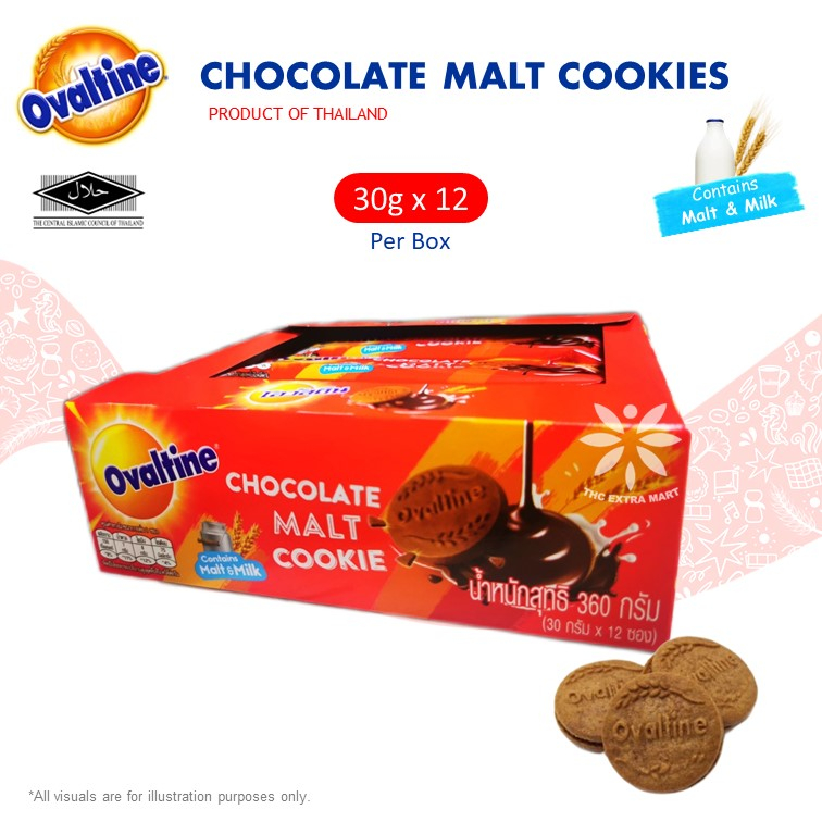 OVALTINE Chocolate Malt Cookies 30g | Shopee Singapore