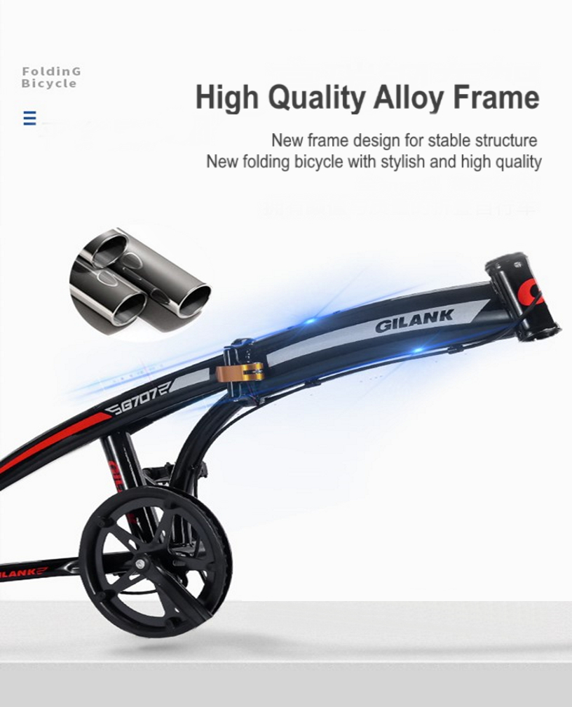 Shimano Gear 20 Inch Folding Bike 7 Speed Alloy Frame Basikal Lipat ...