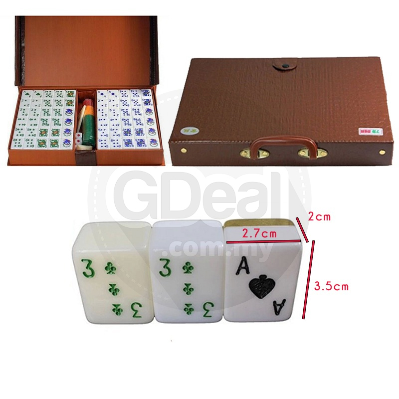 (888 LAMI) Real Poker 5kg Mahjong Board (Full White) - RUMMY | Shopee ...
