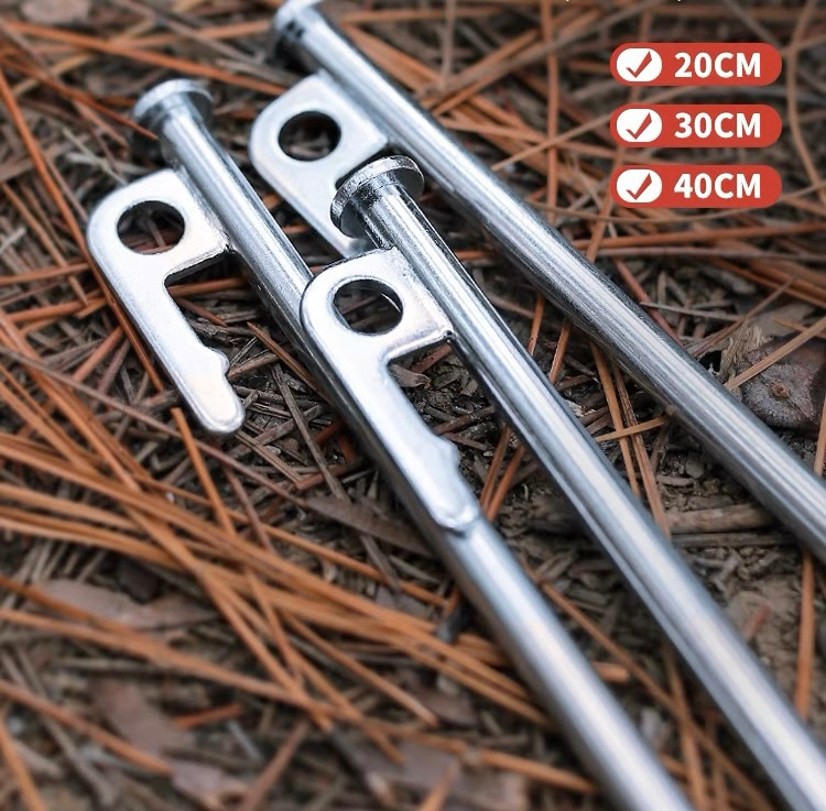 [NEW] Premium 20/30/40cm Camping Tent Nail Peg Ground Nail Tent Peg ...