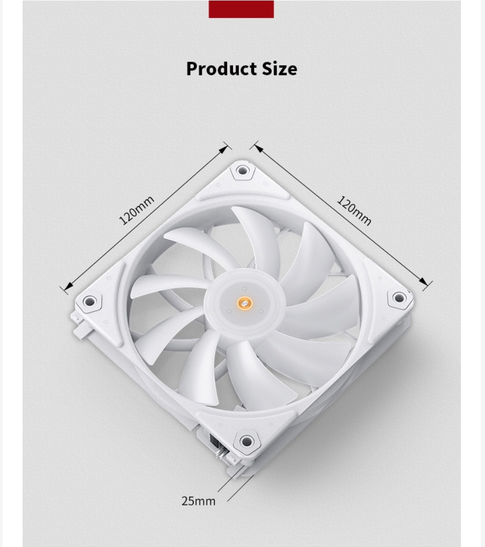 Jonsbo ZF-120 3 Pin ARGB PWM 12cm / Building Block Fan / Magic Fan / PC ...