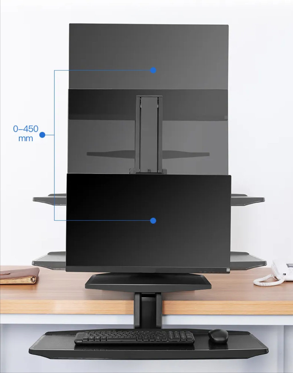 Nb North Bayou Sit Stand Workstation TV Sliding Stand Rack Desk Table ...
