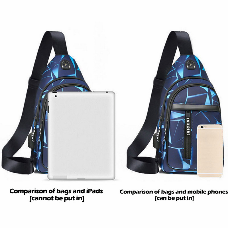 Fashion Men Chest Bag Casual Shoulder Bag Travel Crossbody Bag On ...