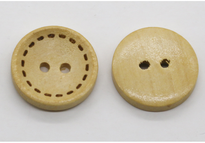 Wooden Sewing Button Clothes Button Crochet Accessories Butang Jahit ...