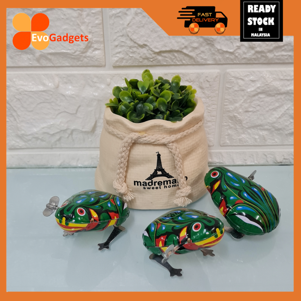 Classic / Traditional Toy Jumping Frog - Mechanical Frog Made of Steel ...