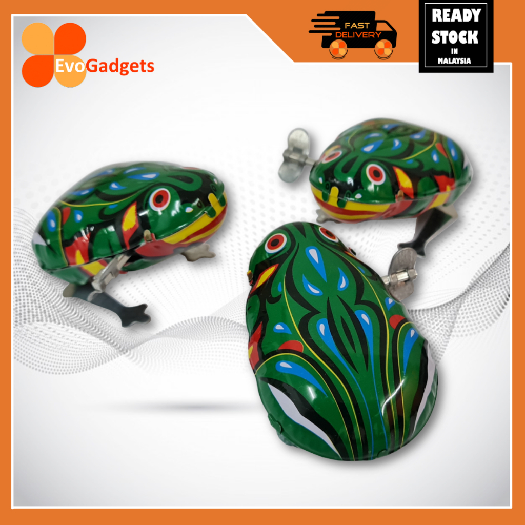 Classic / Traditional Toy Jumping Frog - Mechanical Frog Made of Steel ...