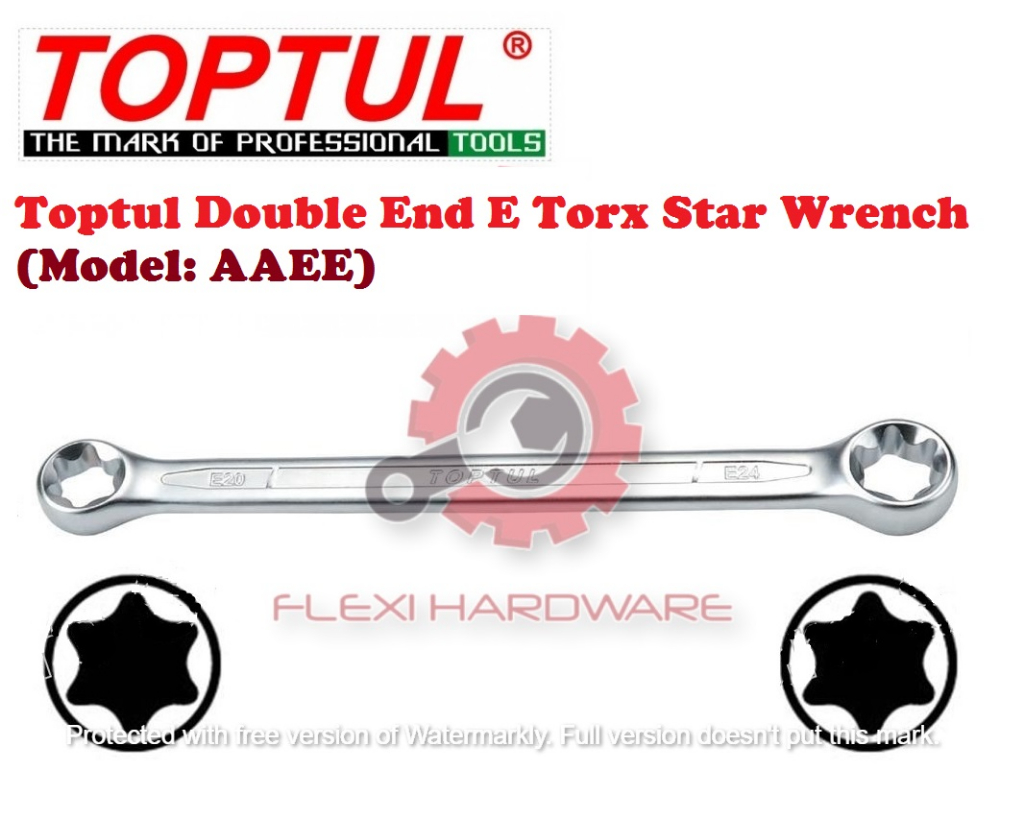 Toptul Double End E Torx Star Wrench (Model: AAEE) | Shopee Singapore