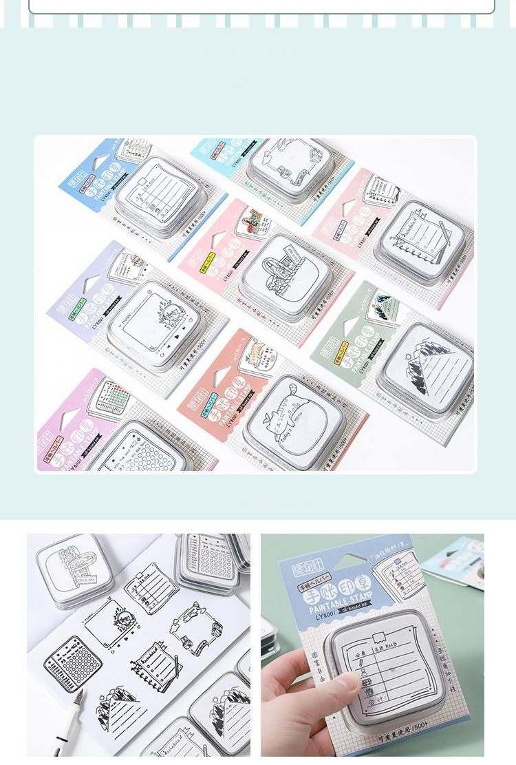 *AUG DEALS* Creative Paintable Stamp Chop Pre-Inked Reusable DIY ...