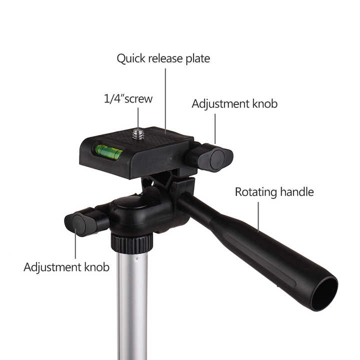 Portable Light Weight 3110 Tripod 360 Degree Stand Mount With 6 Inch ...