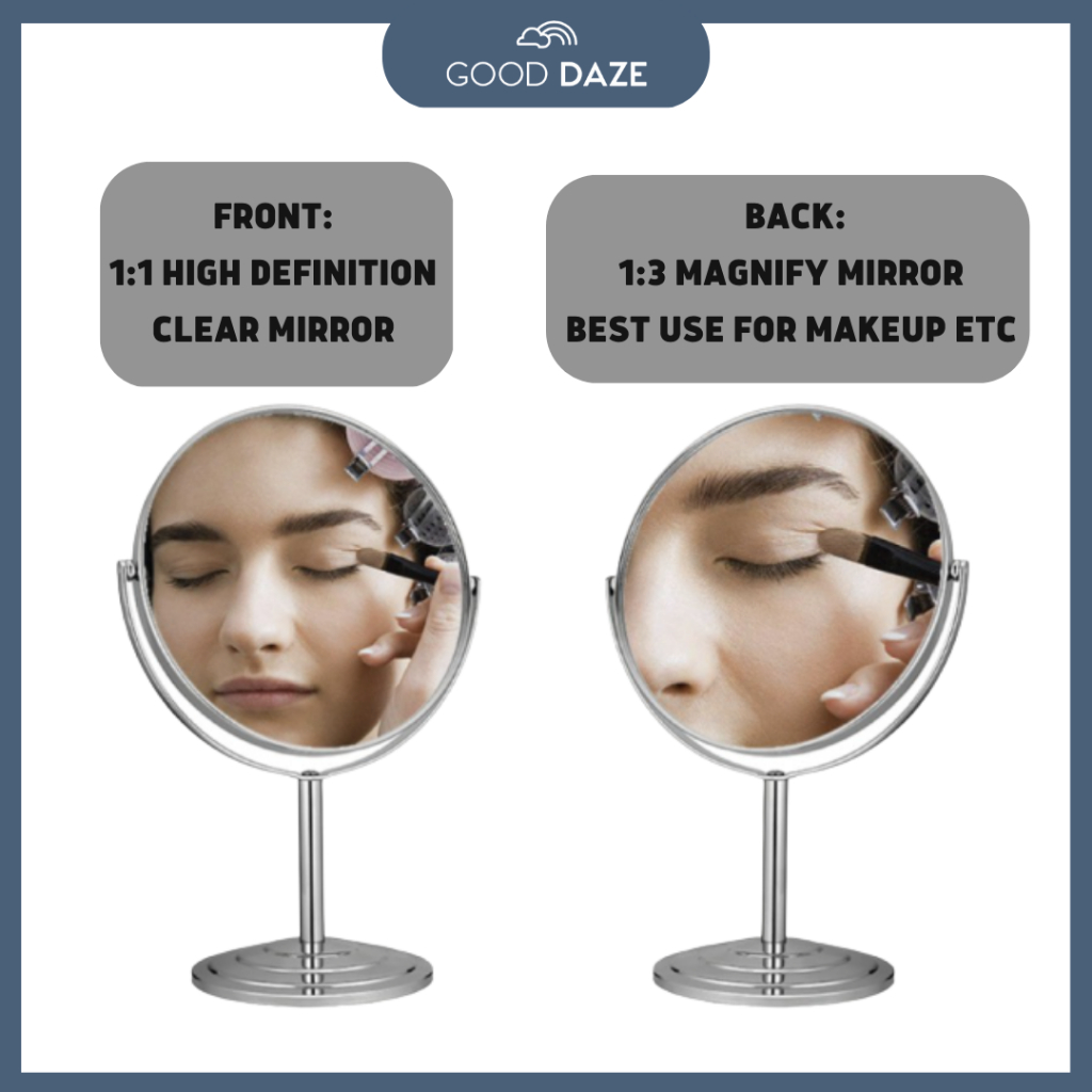 【Good Daze】Mirror stand makeup mirror small mirror vanity mirror 化妆镜 ...