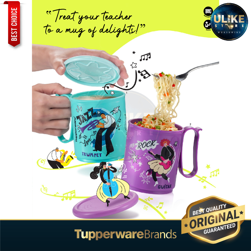 TUPPERWARE Jumbo Microwaveable Mug 500ml Cup Cawan Plastik Tupperware ...